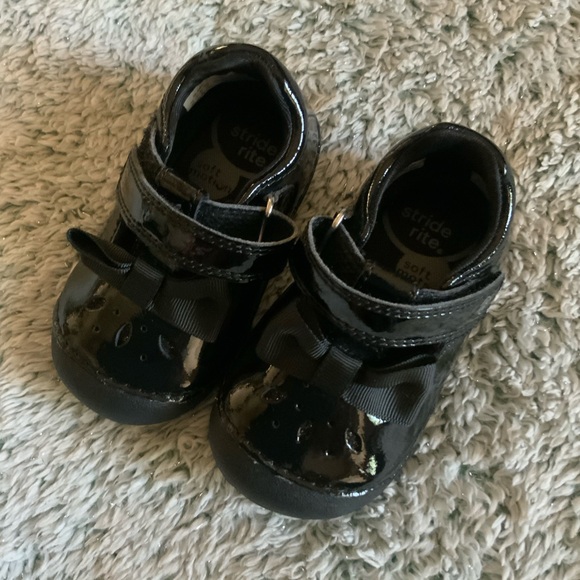 Stride Rite | Shoes | Stride Rite Black Dress Shoes With Velcro Straps ...